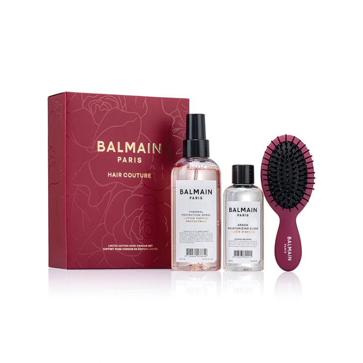 Balmain Hair Limited Edition Muse D'Amour Set (Argan Elixir, Thermal P ...